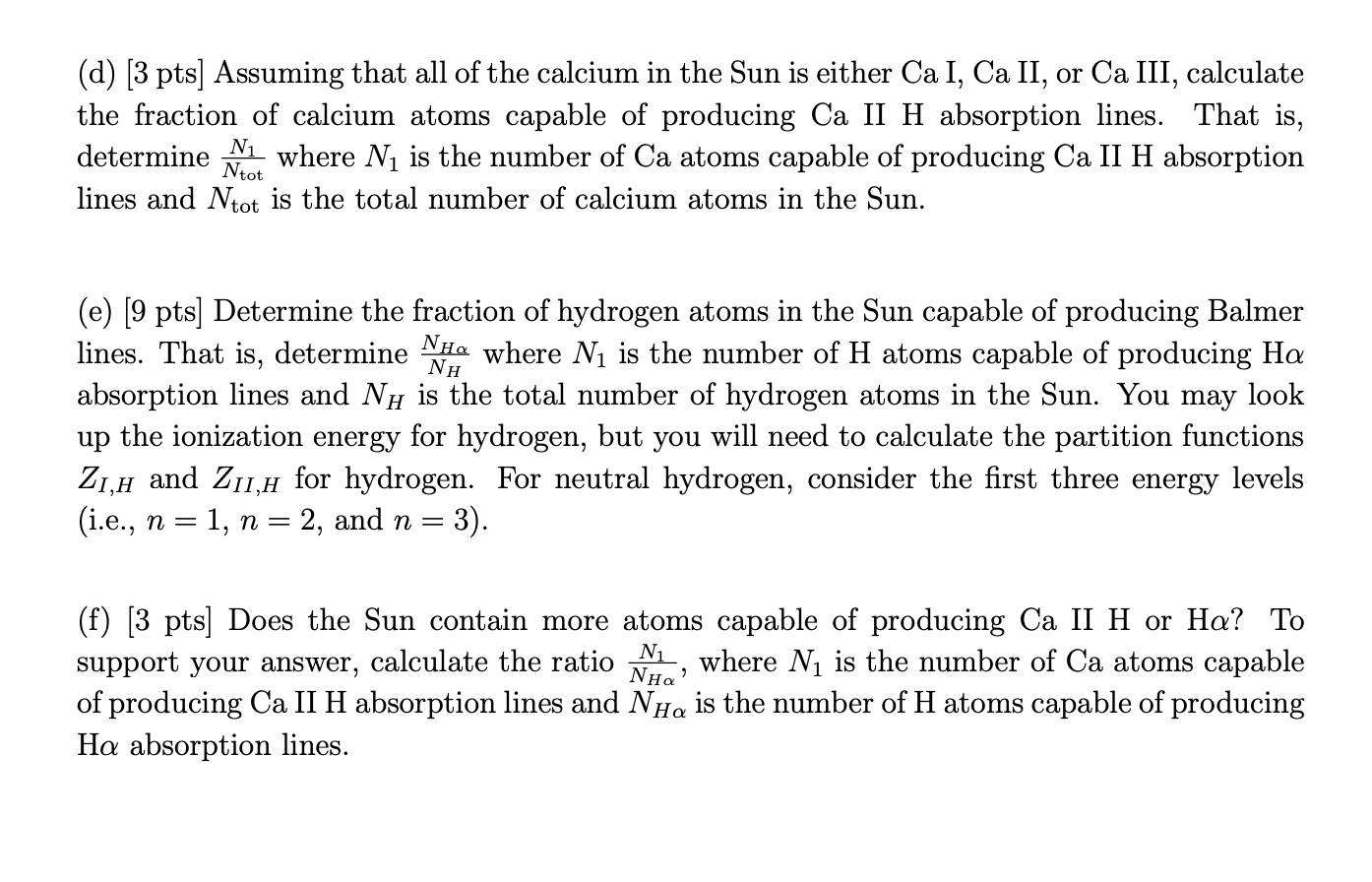 Solved (d) [3 pts] Assuming that all of the calcium in the | Chegg.com