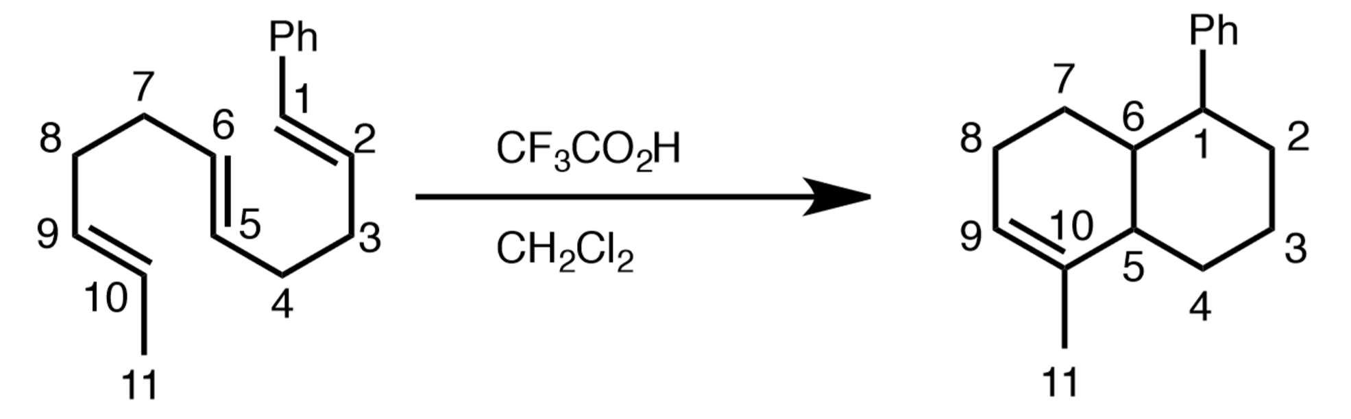 Solved Ph Ph. CF3COH 1 CH2Cl2 5. 11 11 | Chegg.com