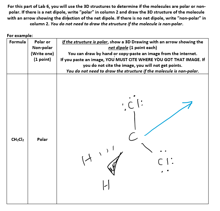 Solved For this part of the lab, you will draw the 3D Lewis | Chegg.com