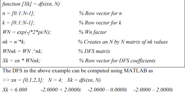 Solved [Question 1]: Compute the DFS coefficients of the | Chegg.com