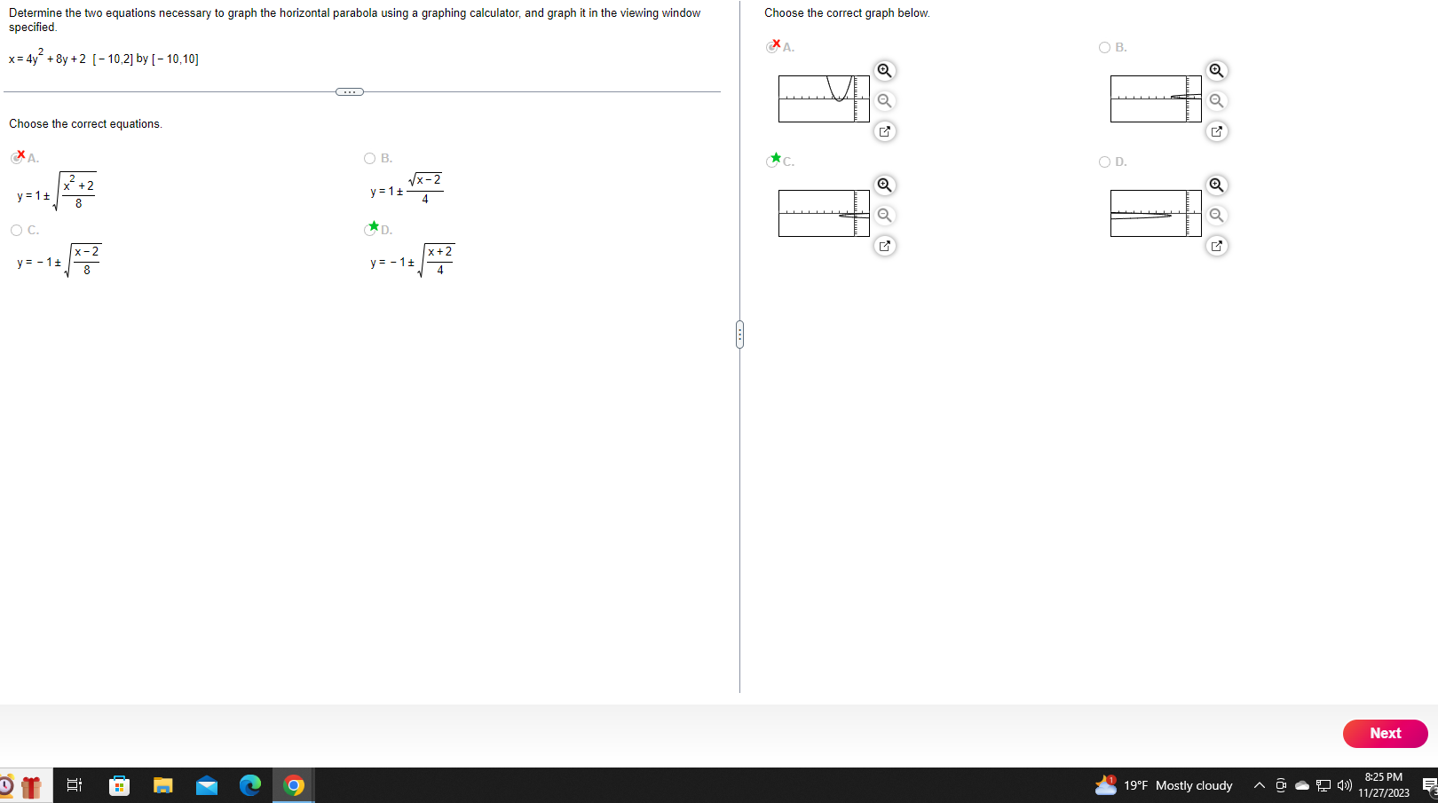 Solved Determine the two equations necessary to graph the | Chegg.com