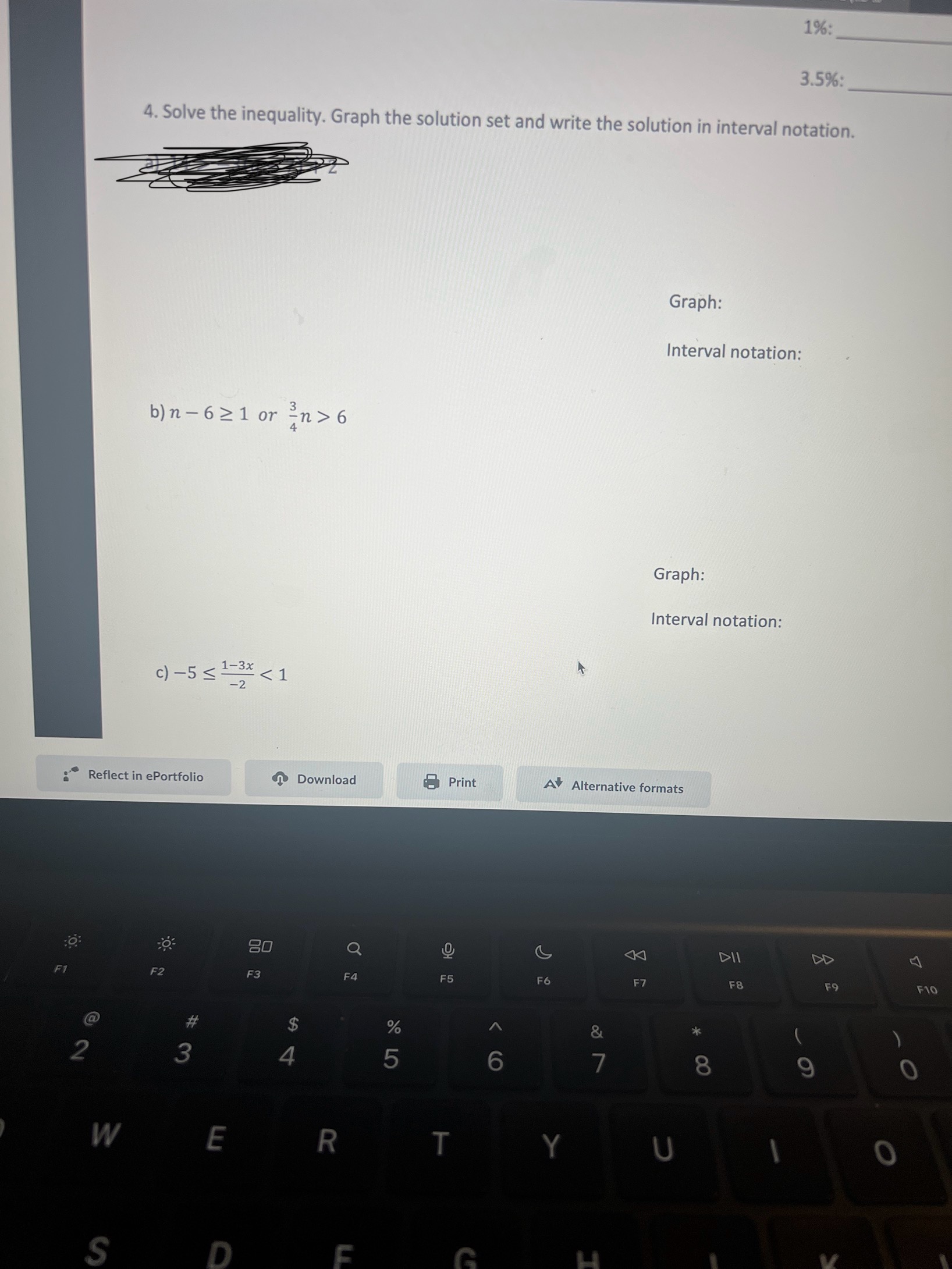 Solved Solve the inequality. Graph the solution set and | Chegg.com