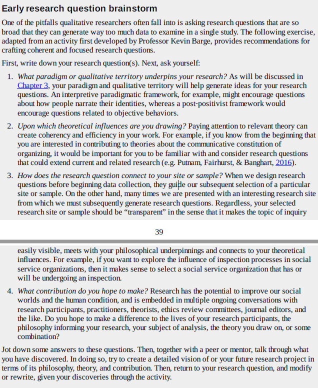 Solved One of the pitfalls qualitative researchers often | Chegg.com