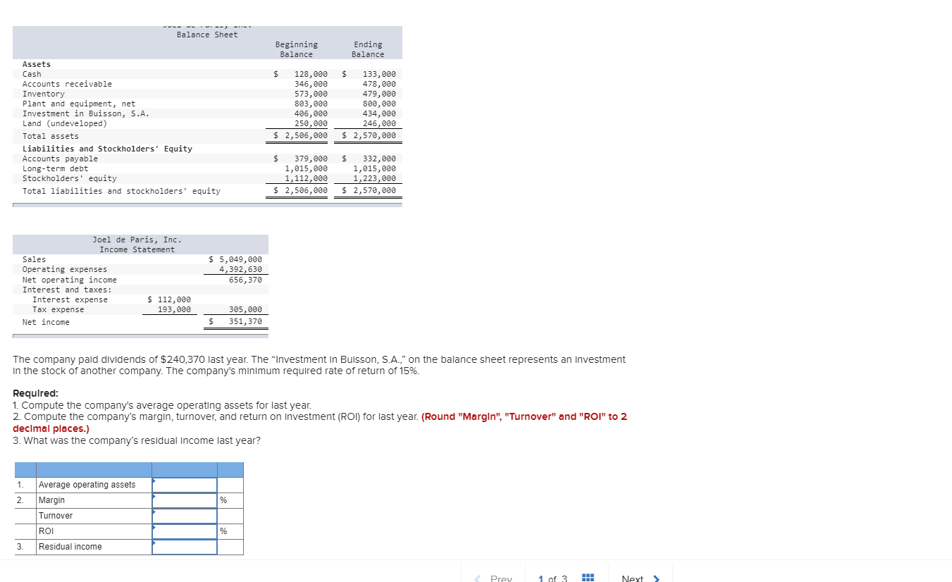 Solved Balance Sheet Beginning Balance Ending Balance Chegg