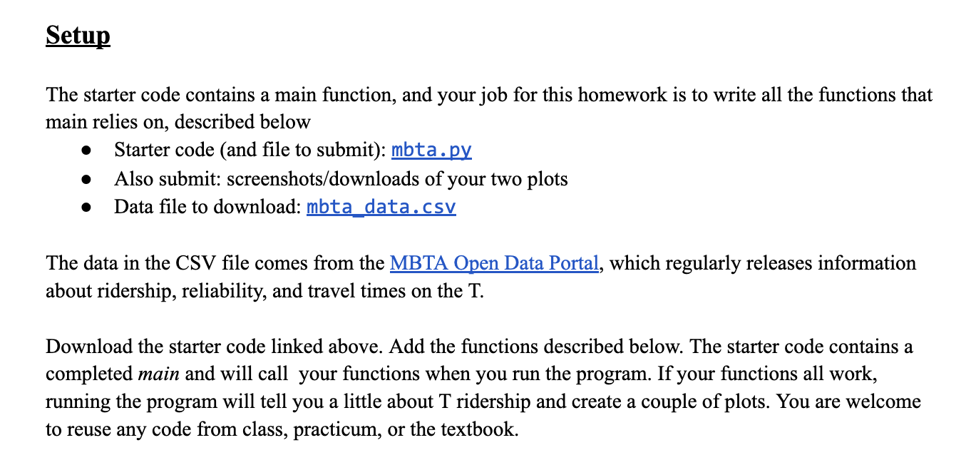 Solved Please create four new functions in the starter code | Chegg.com