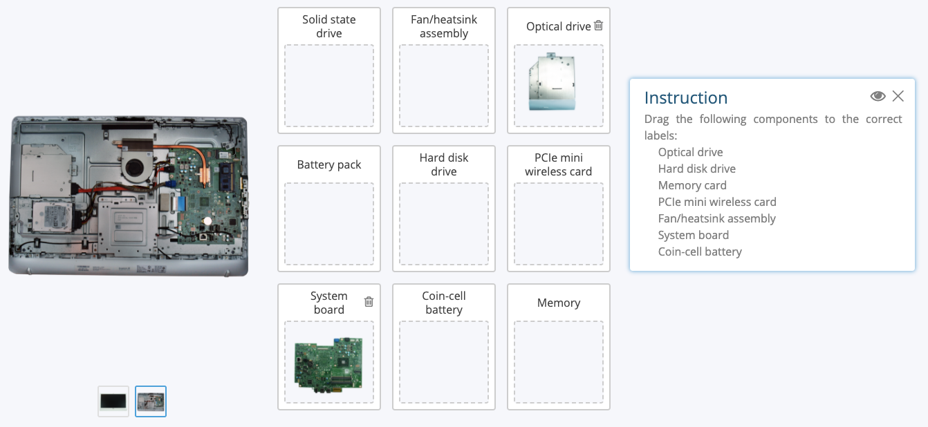Solved Solid state drive Fan/heatsink assembly Optical drive | Chegg.com