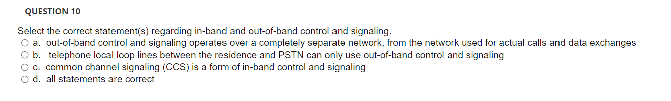 Solved QUESTION 1 A PBX switch is considered part of the | Chegg.com