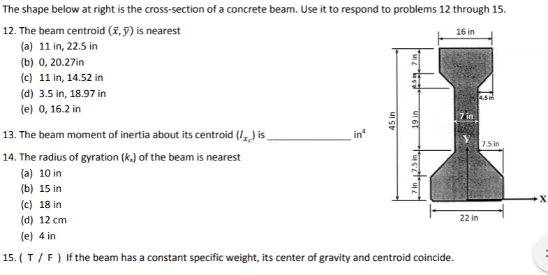 Solved The shape below at right is the cross-section of a | Chegg.com