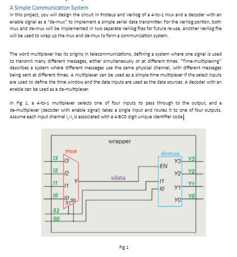 A Simple Communication System In this project, you | Chegg.com