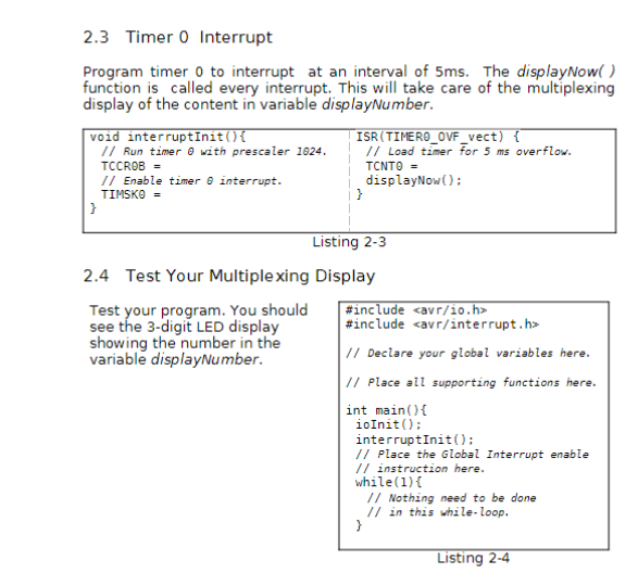 Solved 2.2 3-Digit Display The concept of driving the | Chegg.com