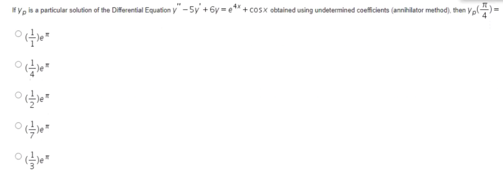 Solved If Yp is a particular solution of the Differential | Chegg.com