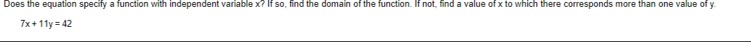Solved Does the equation specify a function with independent | Chegg.com