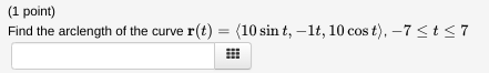 Solved Find the arclength of the curve | Chegg.com