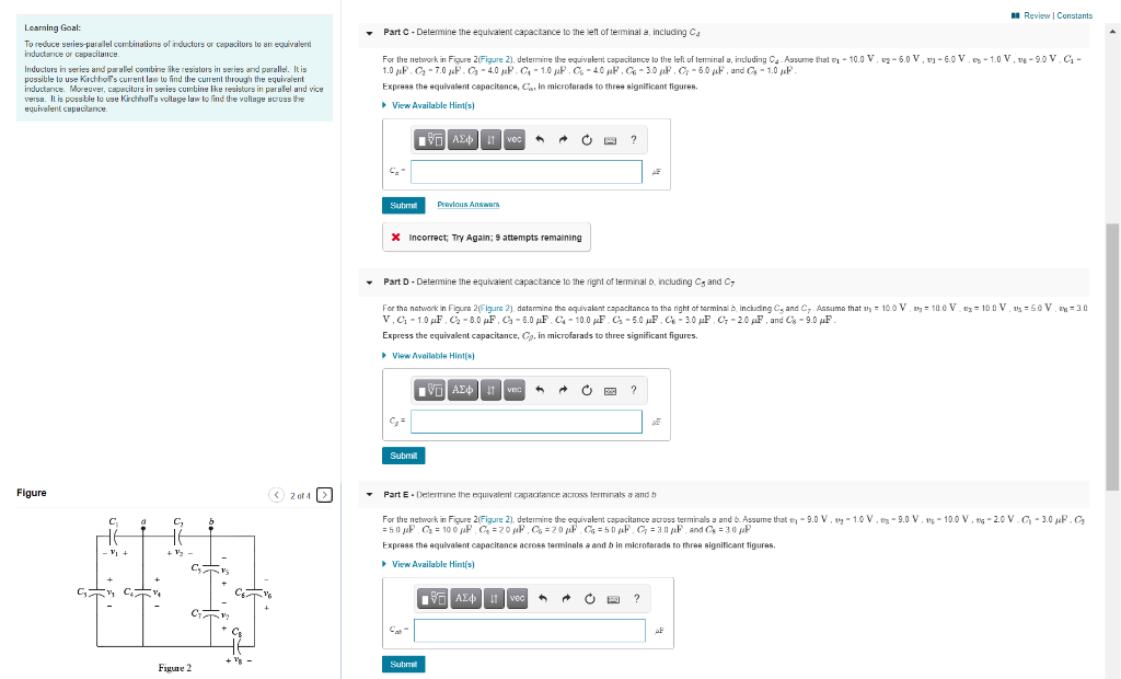 Solved Review Constants - Part C. Determine the equivalent | Chegg.com