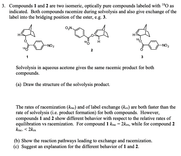 Solved Compounds 1 ﻿and 2 ﻿are Two Isomeric Optically Pure