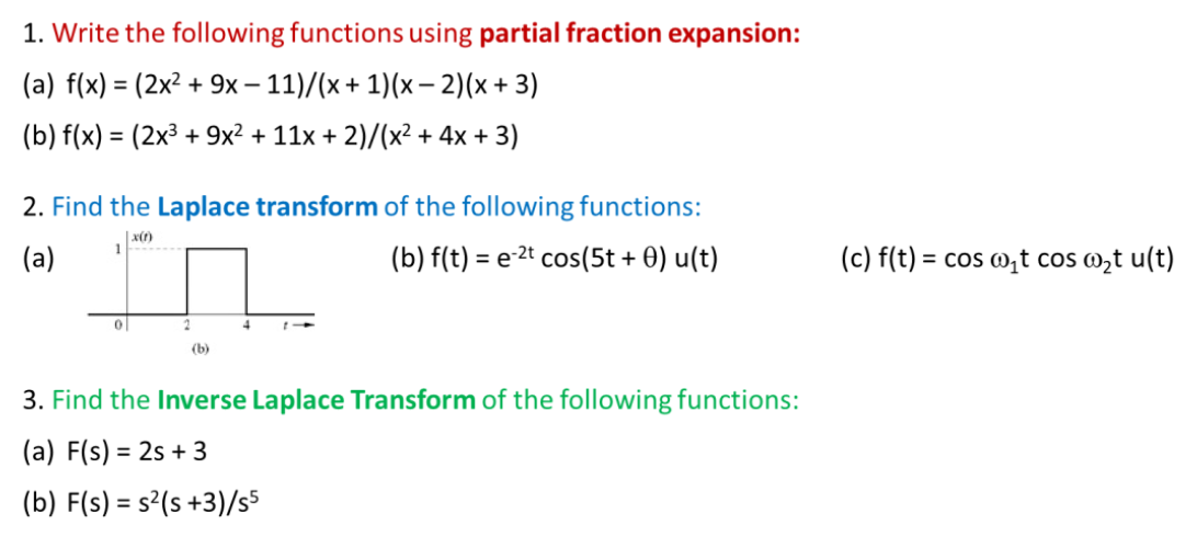 Solved 1. Write the following functions using partial | Chegg.com