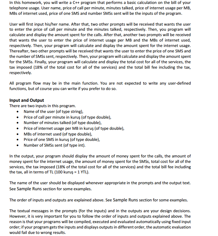 Solved In this homework, you will write a C++ program that | Chegg.com