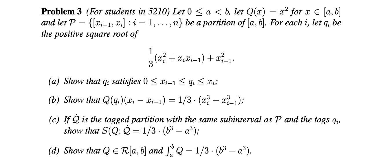 Solved Problem 3 (For students in 5210) Let 0≤a | Chegg.com