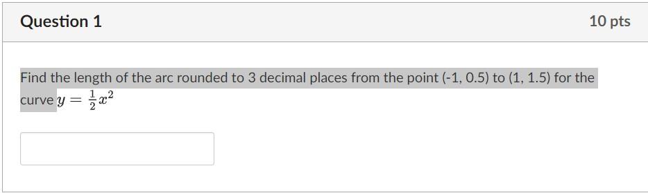 Solved Find the length of the arc rounded to 3 decimal | Chegg.com