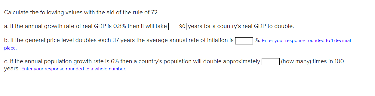 Solved Calculate the following values with the aid of the | Chegg.com