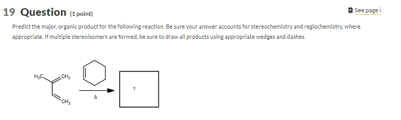 Solved 19 ﻿Question (1 ﻿point)Predict the major, organic | Chegg.com