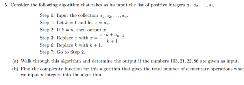 Solved cc.) to which common complexity class does the above | Chegg.com