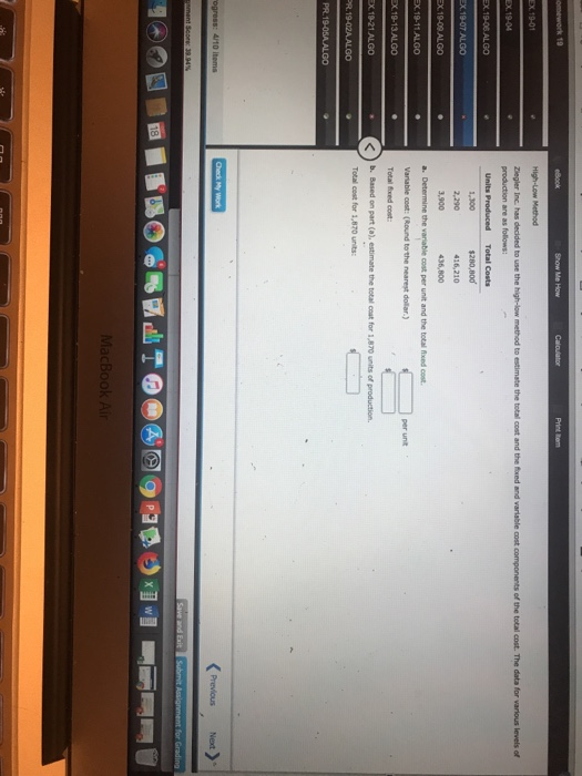 Solved EX 19-01 EX.19-04 EX 19-11 ALGO R 19-02AALGO Next | Chegg.com Solved EX 19-01 EX.19-04 EX 19-11 ALGO R 19-02AALGO Next | Chegg.com
