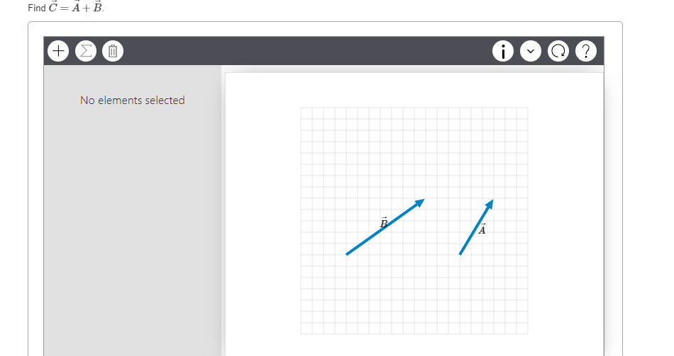 Solved C=A+B No elements selectedD=A−B No elements selected | Chegg.com