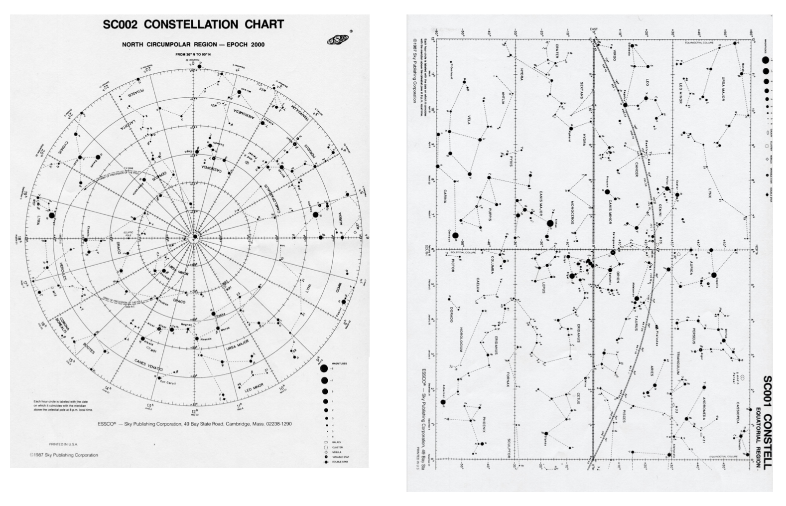 Solved SC002 CONSTELLATION CHART CESSAD NORTH CIRCUMPOLAR | Chegg.com