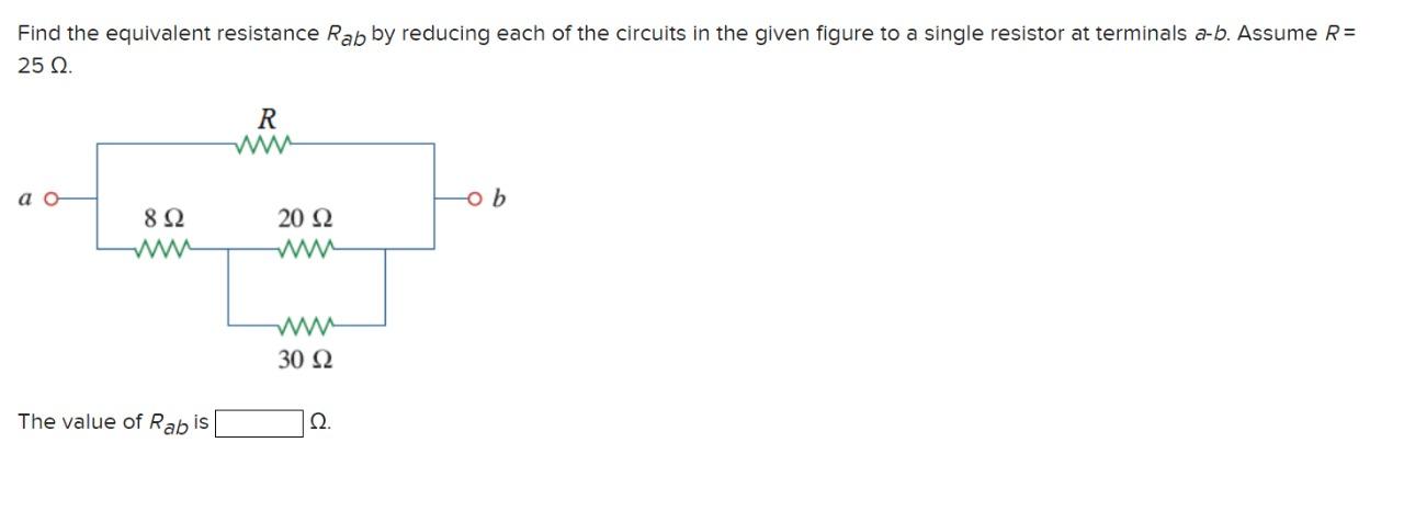 Solved Find the equivalent resistance Rab by reducing each | Chegg.com
