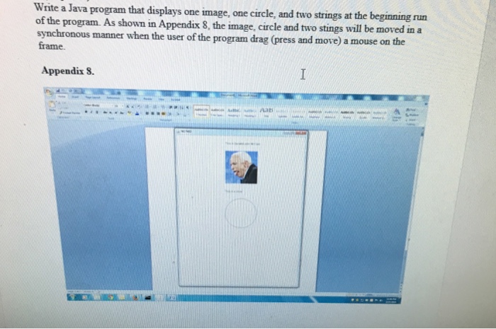 Solved Write a Java program that displays one image, one | Chegg.com