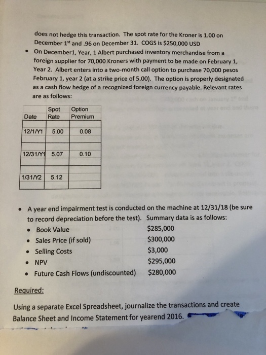 Solved Exercise Albert#1 Albert Corp. Prepares its financial | Chegg.com