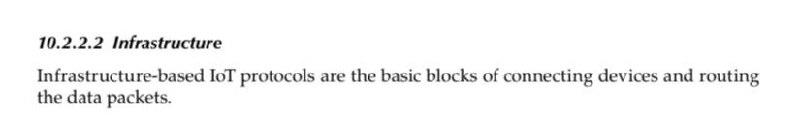 Solved 10.2.2.2 Infrastructure Infrastructure-based IoT | Chegg.com