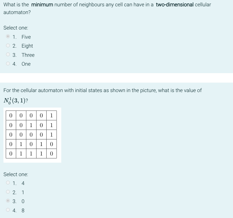 Solved What is the maximum number of neighbours any cell can | Chegg.com Solved What is the maximum number of neighbours any cell can | Chegg.com