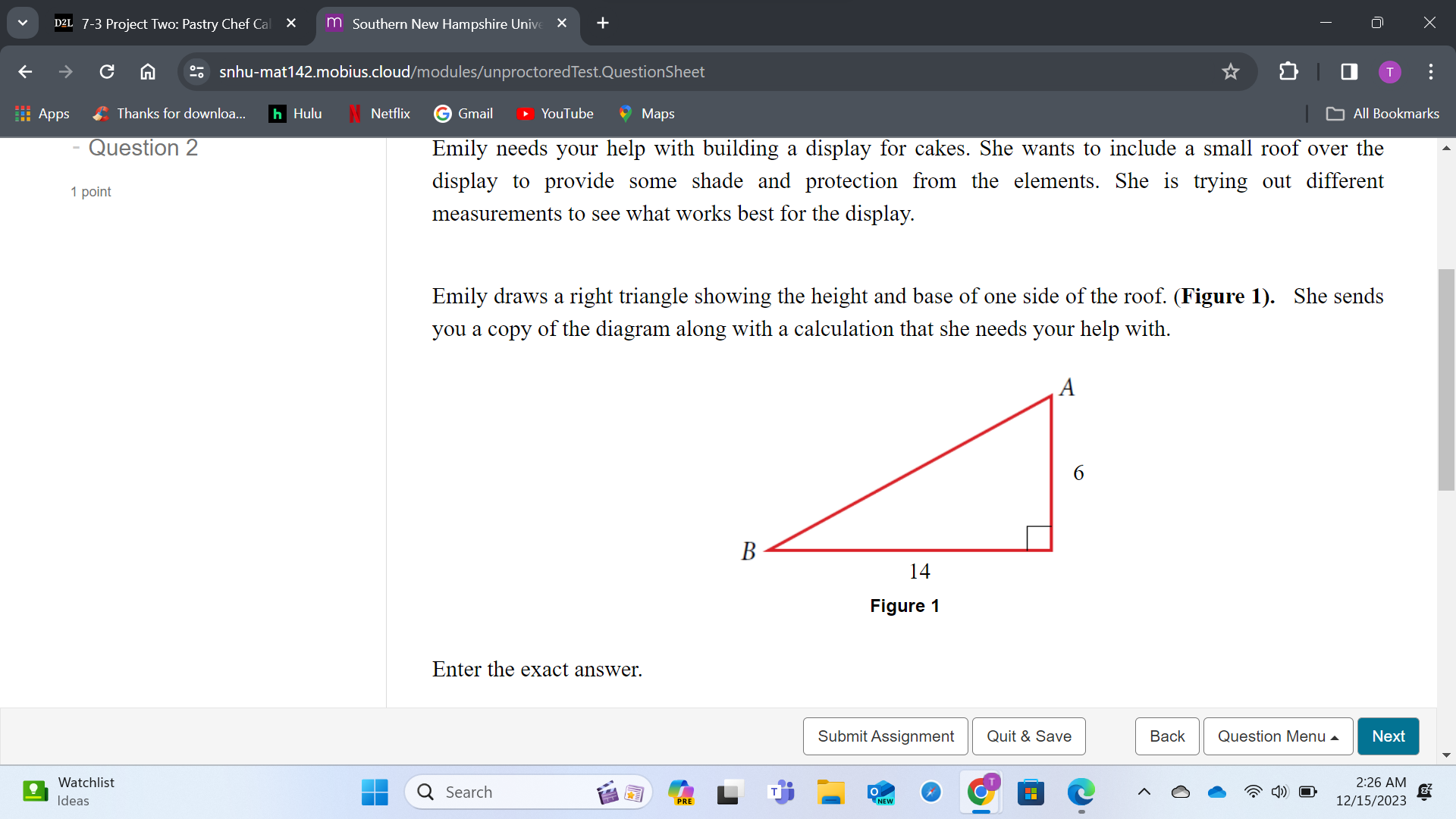 Solved Emily needs your help with building a display for | Chegg.com