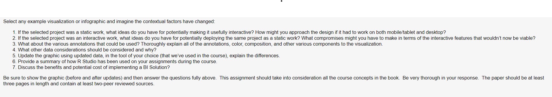 Solved Select any example visualization or infographic and | Chegg.com
