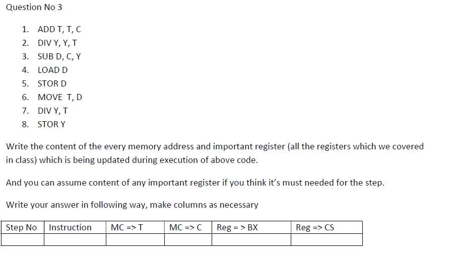 Solved Instruction Format The operation of CPU is determined | Chegg.com