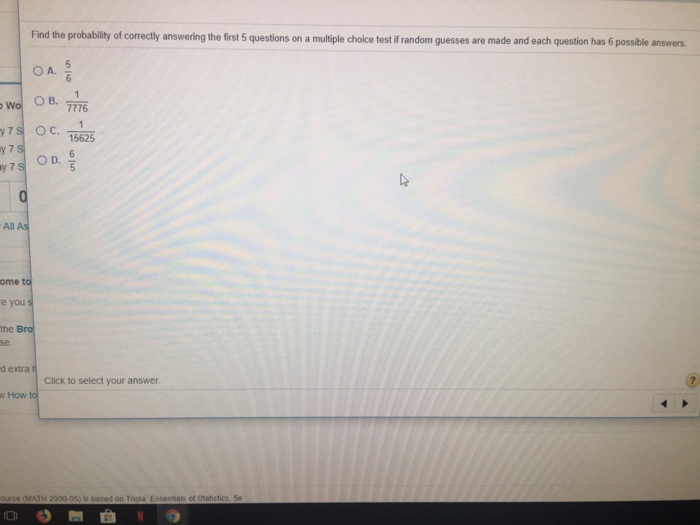 Solved Find the probability f correctly answering the first | Chegg.com