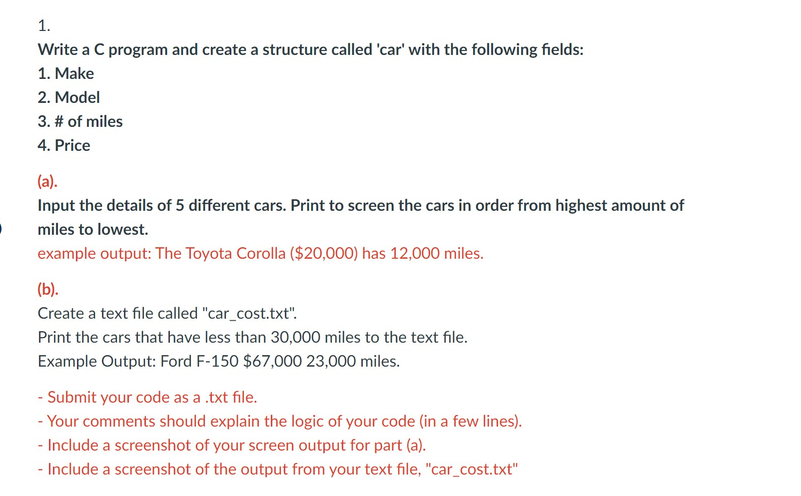 Solved 1. Write a C program and create a structure called | Chegg.com