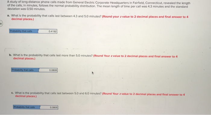 Solved A study of long-distance phone calls made from | Chegg.com