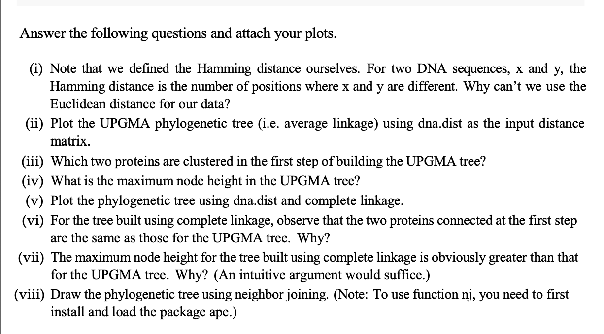 (80pts) Download the dataset DNASeqs.RData and then | Chegg.com