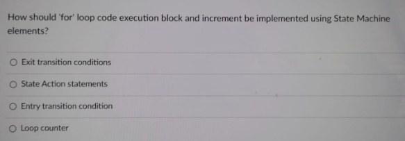 Solved How should 'for' loop code execution block and | Chegg.com