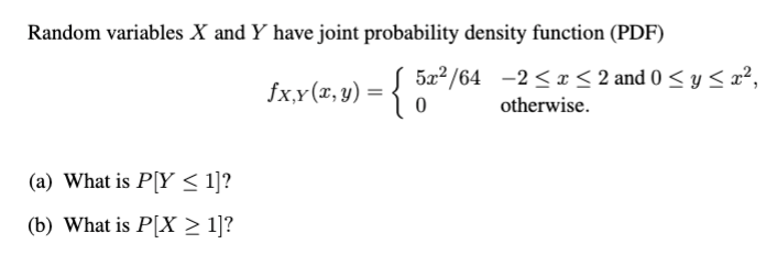 Solved Random variables X and Y have joint probability | Chegg.com
