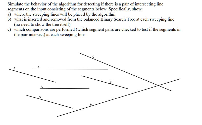 Simulate the behavior of the algorithm for detecting | Chegg.com