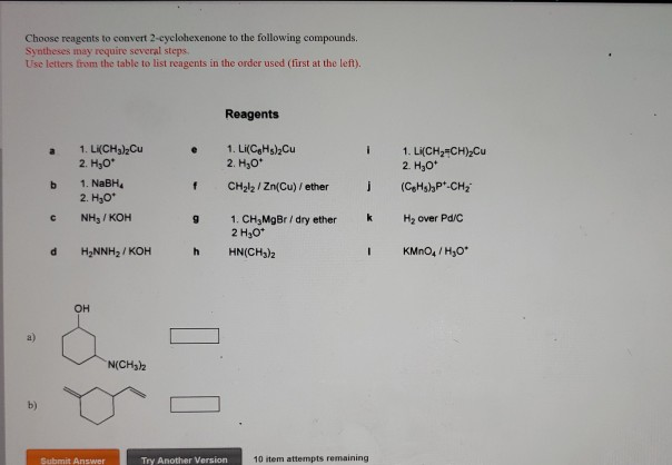 Solved How might you carry out the following selective | Chegg.com