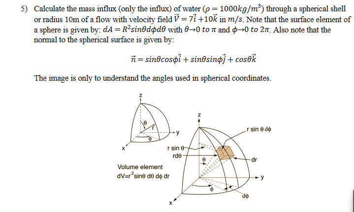 Solved Calculate the mass influx (only the influx) of water | Chegg.com