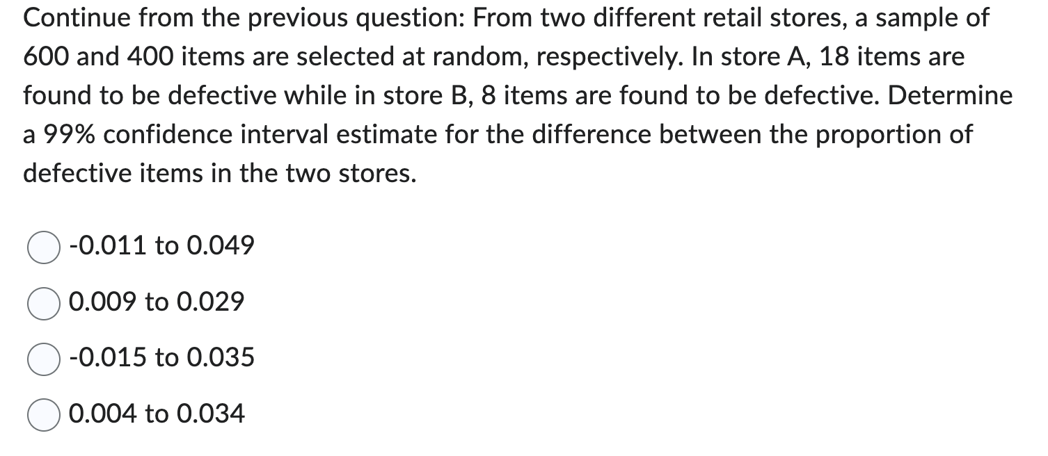 Solved Continue from the previous question: From two | Chegg.com