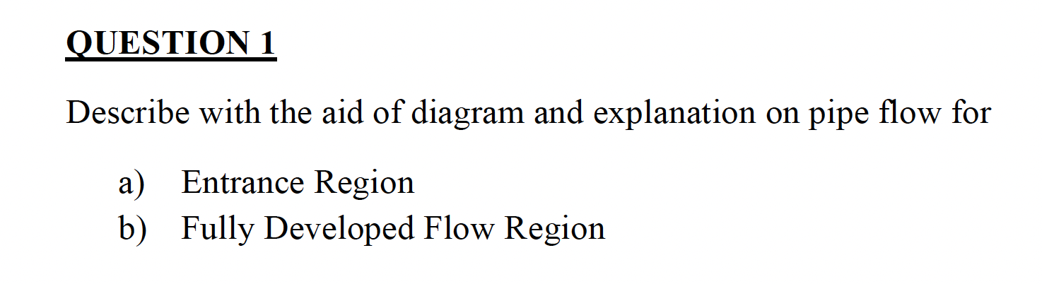 Solved QUESTION 1 Describe with the aid of diagram and | Chegg.com