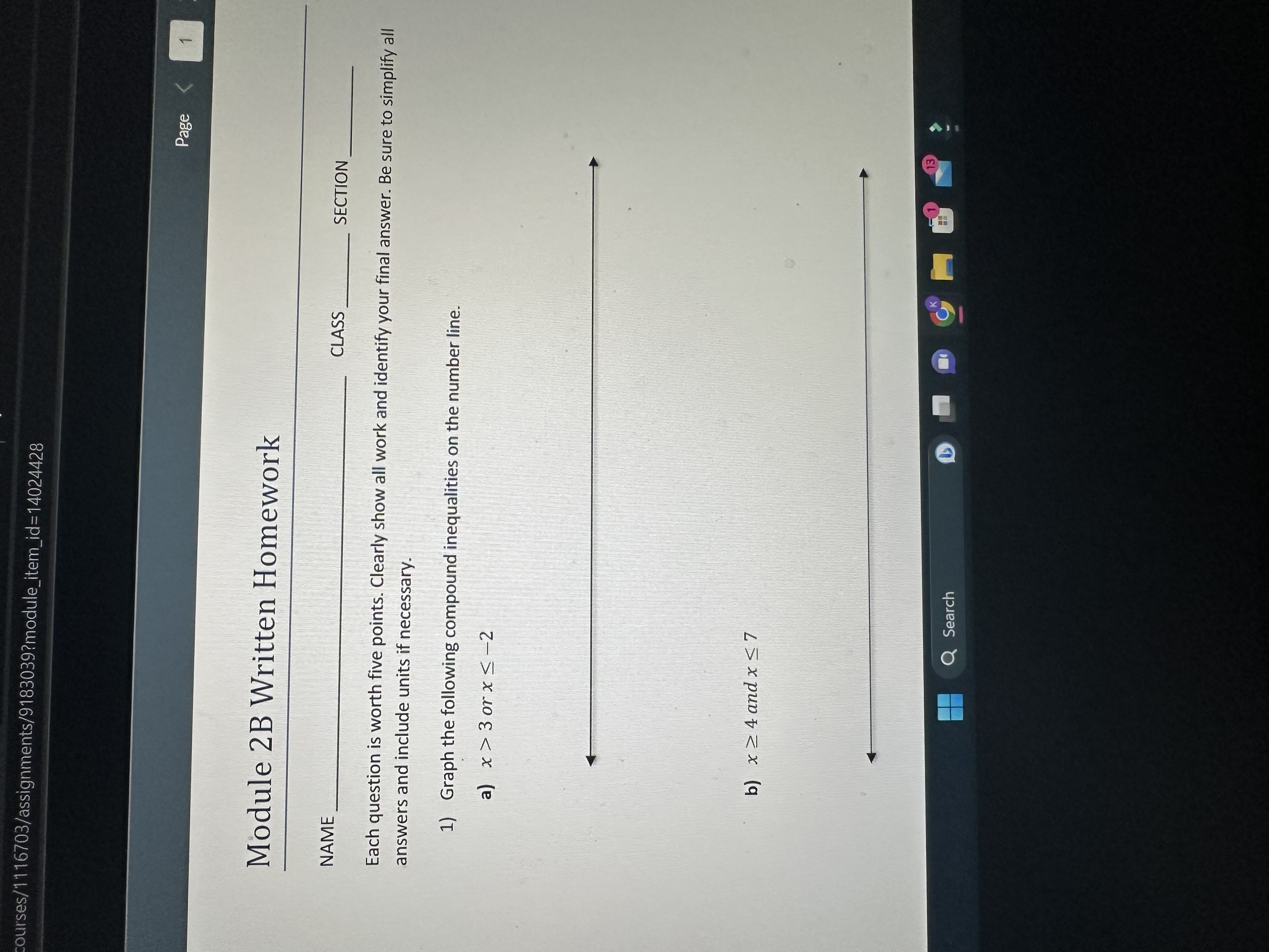 Solved Each question is worth five points. Clearly show all | Chegg.com