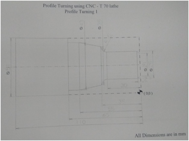 Solved write a CNC programming and machining of given | Chegg.com
